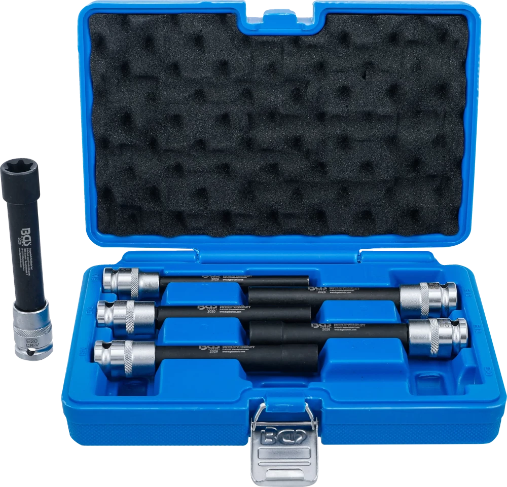 BGS technic | Socket Set, E-Type, extra long | 12.5 mm (1/2") Drive ...