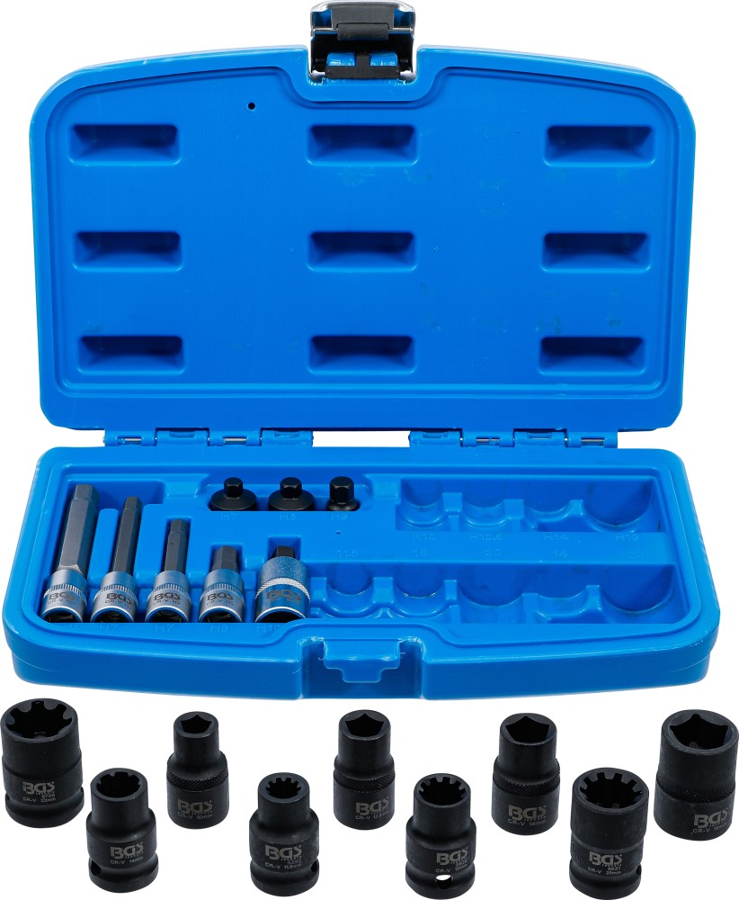 BGS technic | Brake Calliper Socket and Bit Socket Set | 17 pcs ...