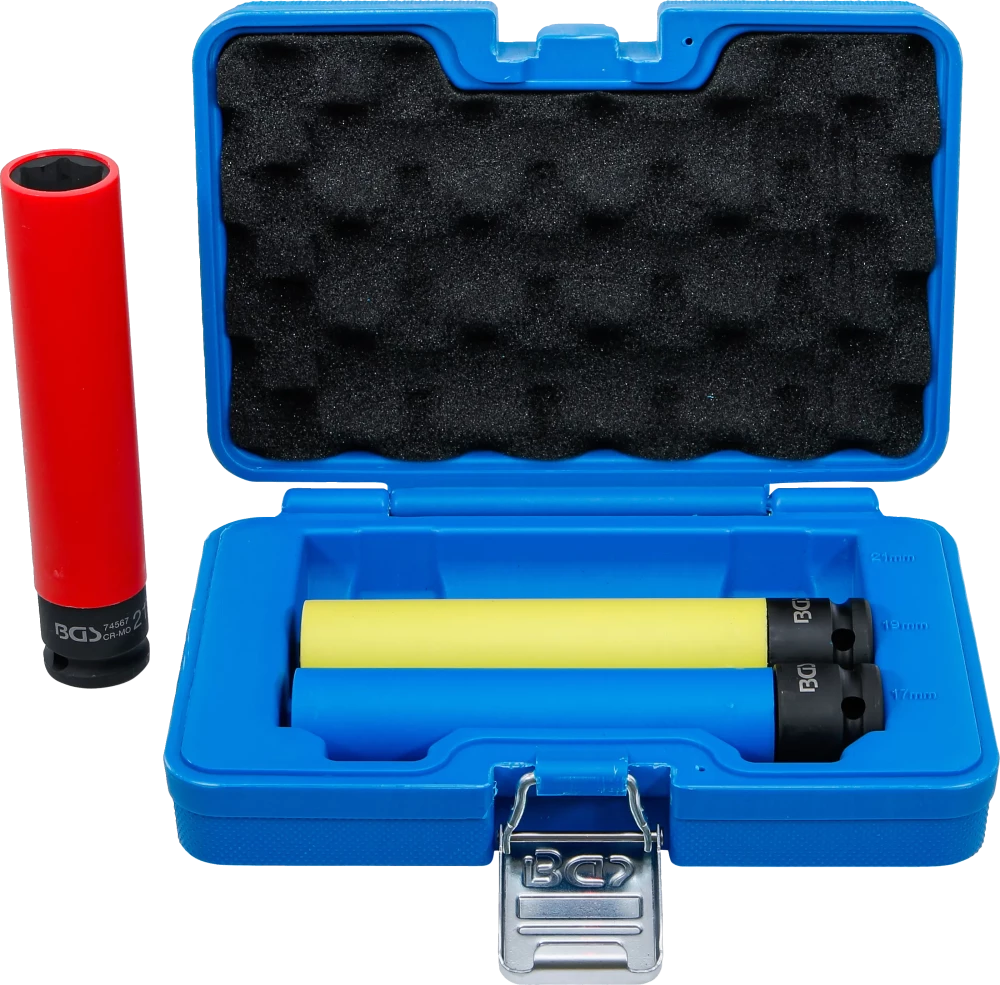 BGS technic | Protective Impact Socket Set | extra deep | 12.5 mm (1/2 ...