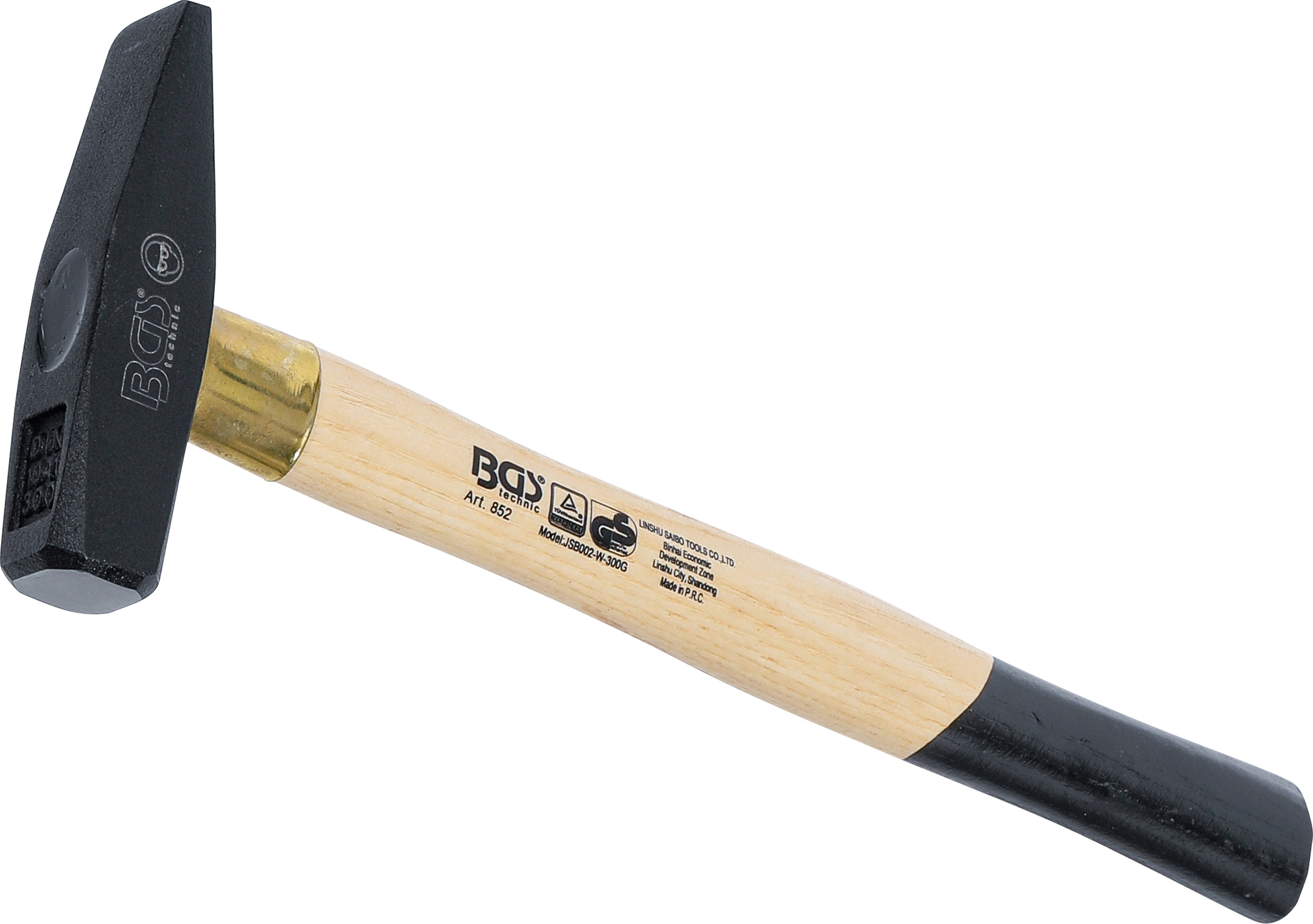 BGS technic | Machinist's Hammer | Wooden Handle | DIN 1041 | 300 g ...