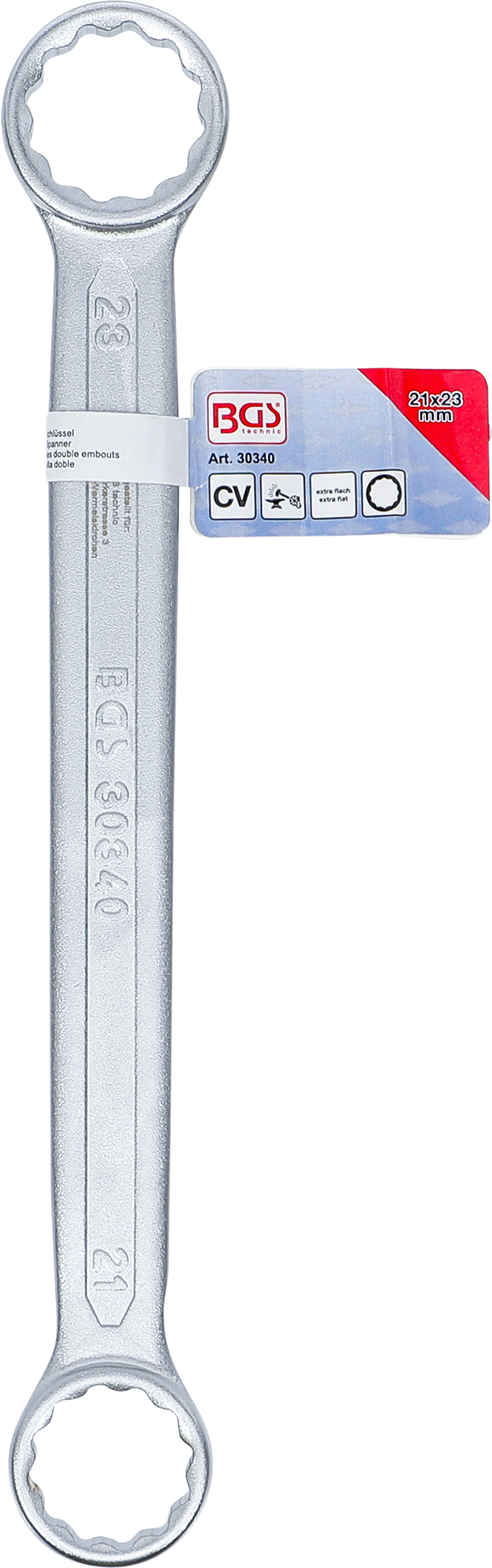BGS technic | Double Ring Spanner | extra flat | 21 x 23 mm | purchase ...