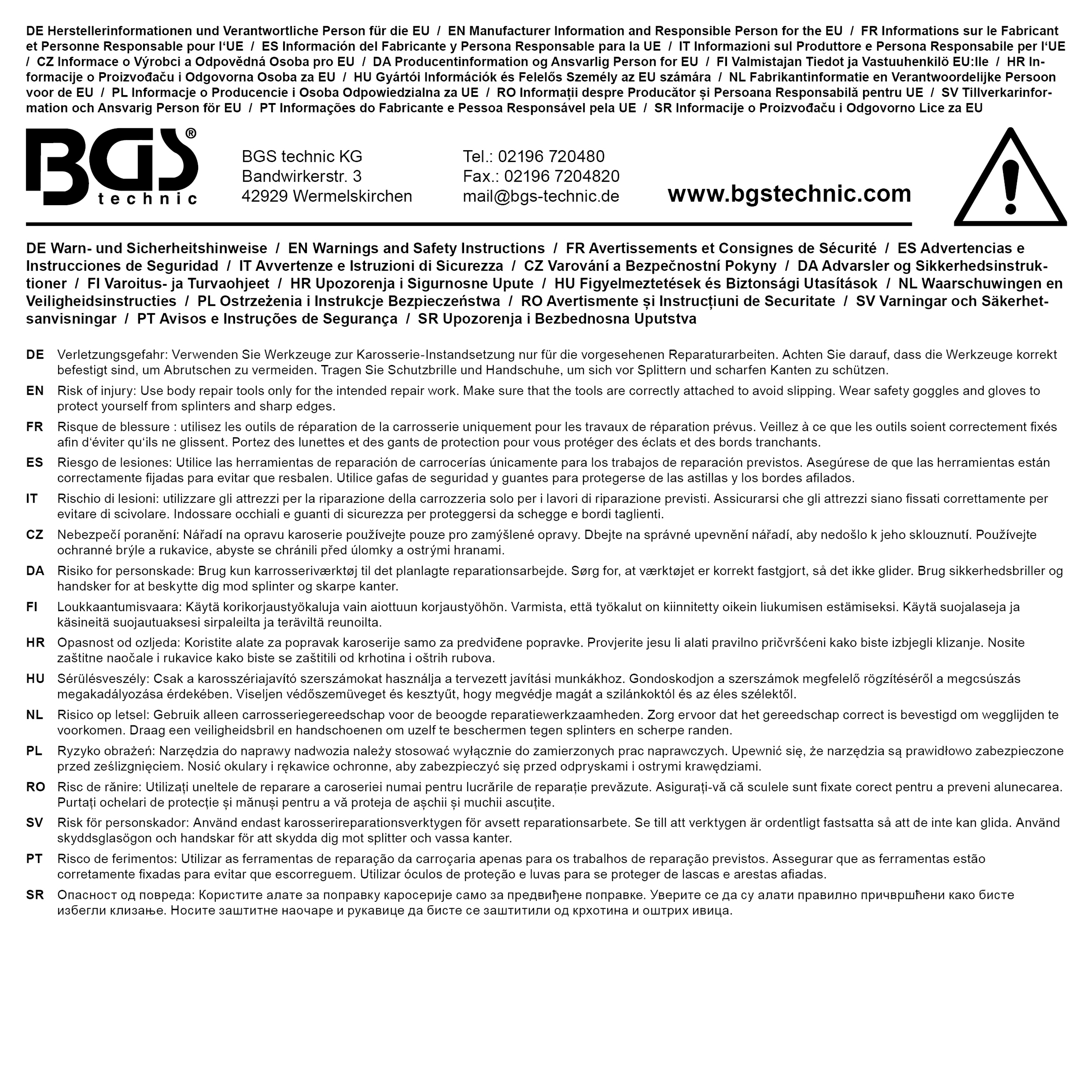 BGS technic | Claw for Car Body Alignment | 120 mm | one pulling ...